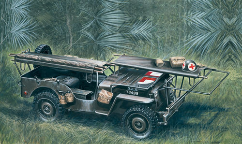 Italeri 0326 1/4 ton. 4x4 AMBULANCE JEEP