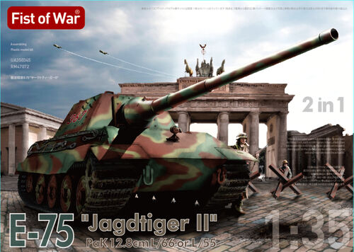Model Collect UA35035 E75 Jagdtiger II With 128mm Kwk (2 In 1 Kit / Fist Of War)