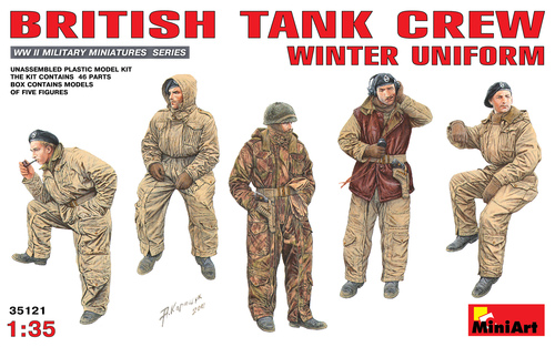 MiniArt 35121 British Tank CREW. Winter Uniform