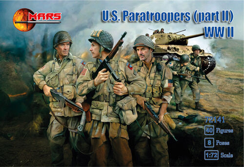 Mars 72141 US WWII Paratroopers Part 2 (40 figures in 8 poses)