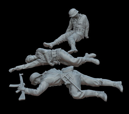 White Stork Miniatures F72107 After Battle German Soldiers WWII