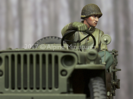Alpine Miniatures 35242 WW2 US Jeep Driver