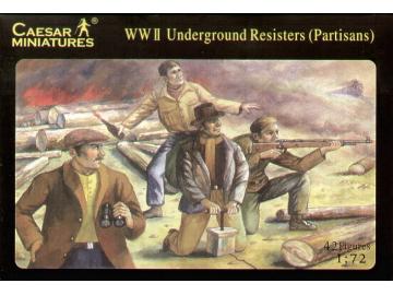 Caesar Miniatures H006 WWII Underground Resistance - Partisans