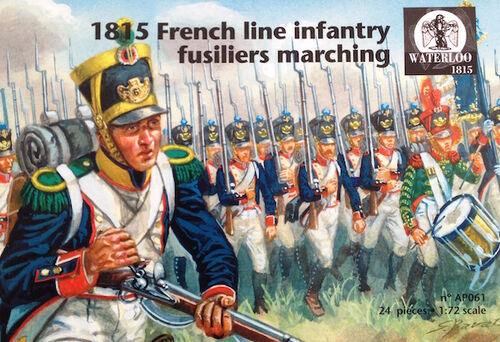 Waterloo 1815 AP061 French Line Infantry Fuseliers marching 1815 (24 pcs)