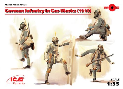 ICM 35695 German Infantry in Gas Masks (1918)