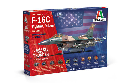 Italeri 35105 F-16C Fighting Falcon War Thunder Special Bonus