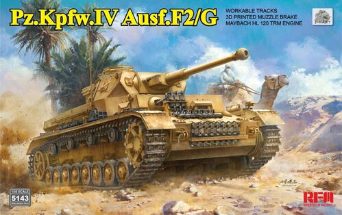 Rye Field Model RM-5143 Pz.Kpfw.IV Ausf.F2 / G with Workable Tracks
