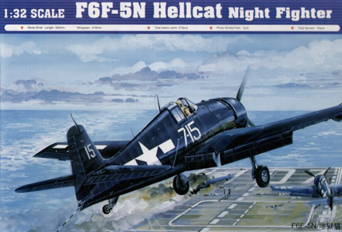 Trumpeter 02259 F6F-5N Hellcat Night Fire