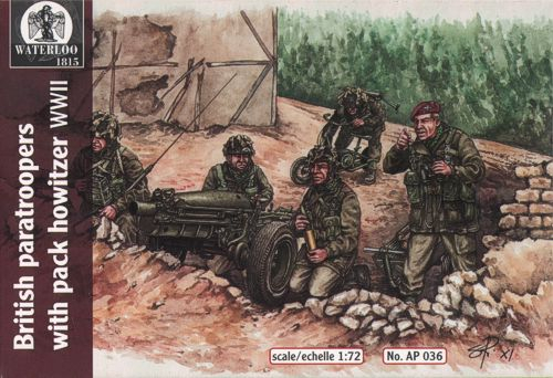 Waterloo 1815 AP036 British WWII Paratroopers with 75 mm gun