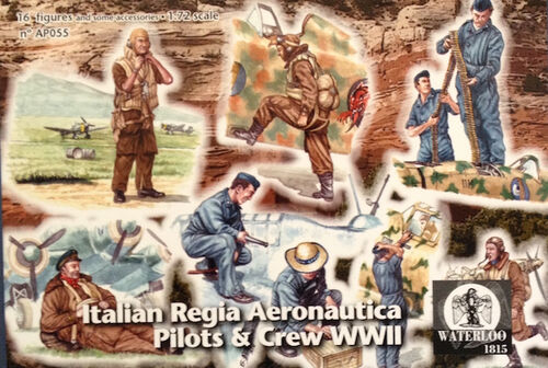 Waterloo 1815 AP055 Italian WWII Regia Aeronautica Pilots and Ground Grew (16 figures)
