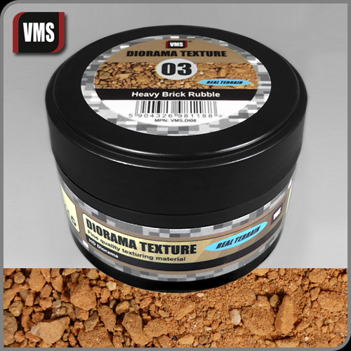 VMS DI08 Diorama Texture No. 3 Heavy Brick Rubble (100ml)