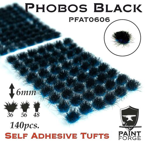 Paint Forge PFAT0606 Phobos Black Alien Tufts 6mm