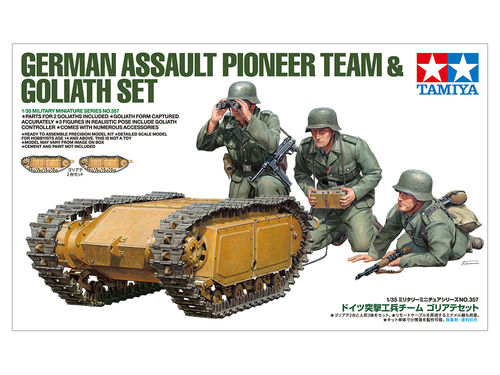 Tamiya 35357 German Assault Pioneer Team & Goliath Set