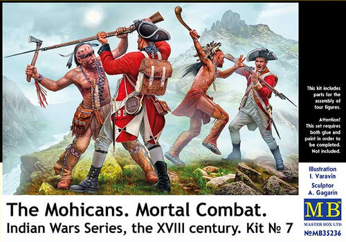 Master Box 35236 The Mohicans. Mortal Combat. - Indian Wars Series, The XVIII Century. Kit No. 7