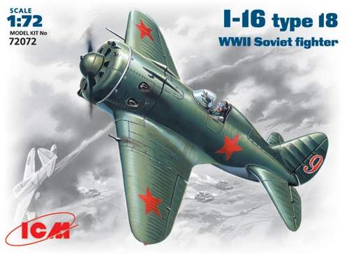 ICM 72072 I-16 type18 WWII Soviet fighter