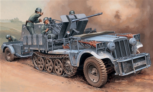 Italeri 6395 Sd. Kfz. 10/4 with FLAK 30