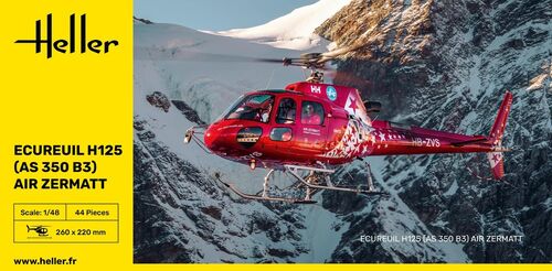 Heller 80490 Ecureuil H125 (AS 350 B3) Air Zermatt