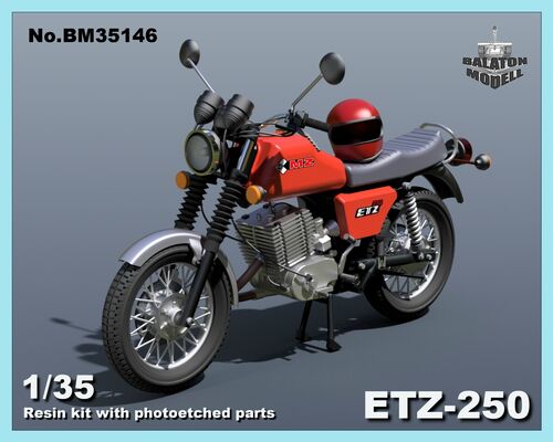 Balaton Modell BM35146 ETZ-250 Motorcycle (Black Cat Customs)