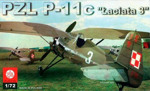 Plastyk 046 Polish IIWW fighter PZL P-11C "Łaciata 3" (1939)