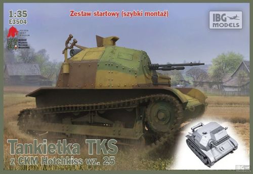 IBG E3504 Tankietka TKS z CKM Hotchkiss wz. 25 - Zestaw startowy szybki montaż