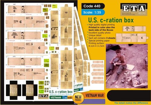 ETA DIORAMA ACCESSORIES 440 Vietnam War : C-ration Box