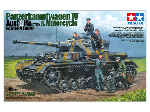 Tamiya 25209 German Pz.Kpfw.IV Ausf.G - Early Production & Motorcycle Set "Eastern Front"