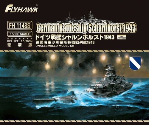 Flyhawk 1148S German Battlecruiser Scharnhorst 1943 (Deluxe Edition)
