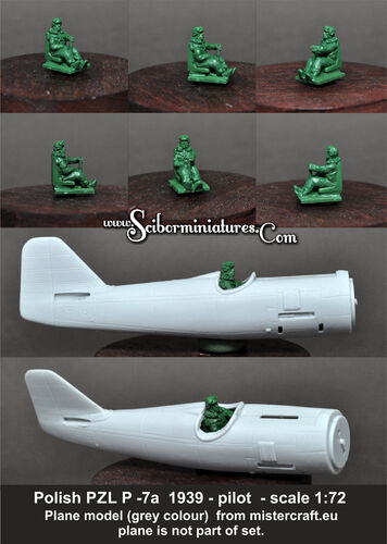 Scibor Monstrous Miniatures 72HM0062 Polish PZL P 7a Pilot 1939