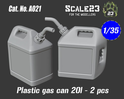 Scale23 35-A021 Plastic gas can 20l - 2 pcs