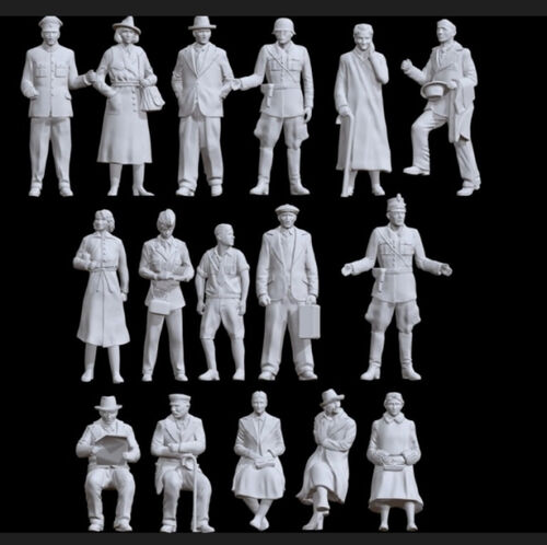 Peddinghaus-Decals 72F028 German WWII civils (16 figures)