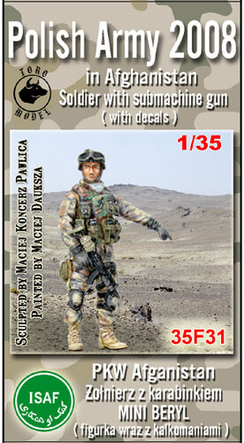 Toro Model 35F31 Polish Army 2008 in Afghanistan - Soldier with Beryl Submachine Gun (Decals included)