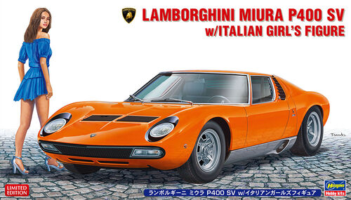 Hasegawa 20423 Lamborghini Miura P400 SV w/Italian Girl's Figure