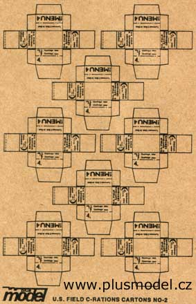 Plus Model 010 U.S. Field C-Rations Cartons