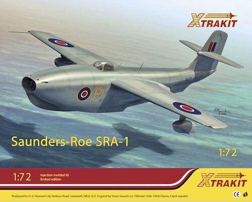 Xtrakit 72017 Saunders-Roe SR-A1 the worlds first jet powered flying boat - decals for all 3 of the aircraft that were built.