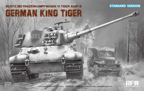 Rye Field Model RM-5137 Sd.Kfz.182 Panzerkampfwagen VI Tiger Ausf.B King Tiger ARDENNES 1944