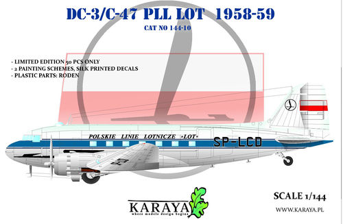 KARAYA 144-10 DC-3 Polish LOT