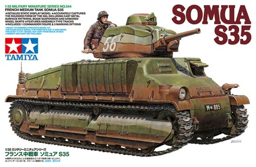 Tamiya 35344 French Medium Tank Somua S35