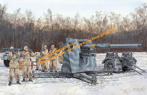 Dragon 6260 88mm Flak 36 with Flak Artillery Crew and BONUS Features
