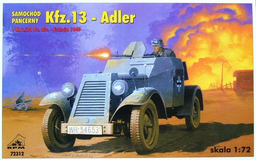 RPM 72312 Armoured Car Kfz.13 Adler (24.Panzer Division, France 1940)