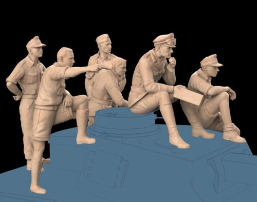 Peddinghaus-Decals 72F044 Rommel And Staff (5 Figures)
