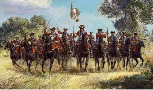 Strelets-R 24272 French Guards Musketeers of the Guard (War of the Spanish Succession 1701-1714)