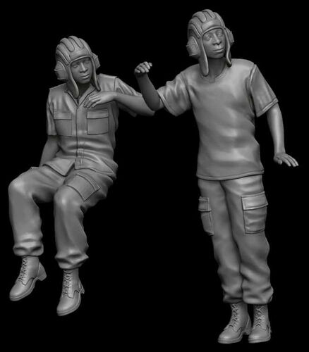 White Stork Miniatures F72073 African Tank Crew
