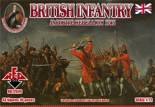 Red Box 72049 Jacobite Rebellion. British Infantry 1745