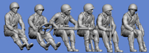 Germania-Figuren 72-WW2-242 US infantrymen Crew of a Dodge WC 52