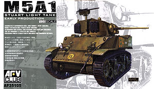 AFV Club 35105 M5A1 Stuart Light Tank Early Production