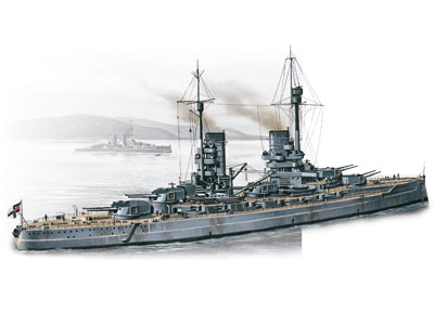 ICM S001 WWI German battleship König model kit