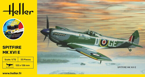 Heller 56282 Spitfire Mk XVI E - Starter Set