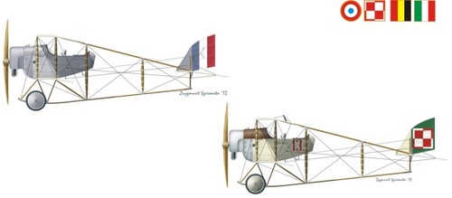 Choroszy Modelbud A212 CAUDRON G-III French, Polish, Italian, Belgium