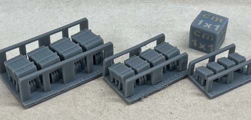 EMP3D 35040525 Skrzynie drewniane proste - typ 1 - średnie - 4 sztuki