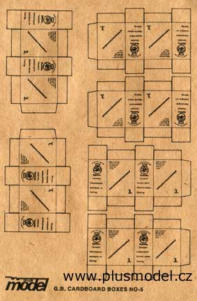 Plus Model 013 G.B. Cardboard Boxes